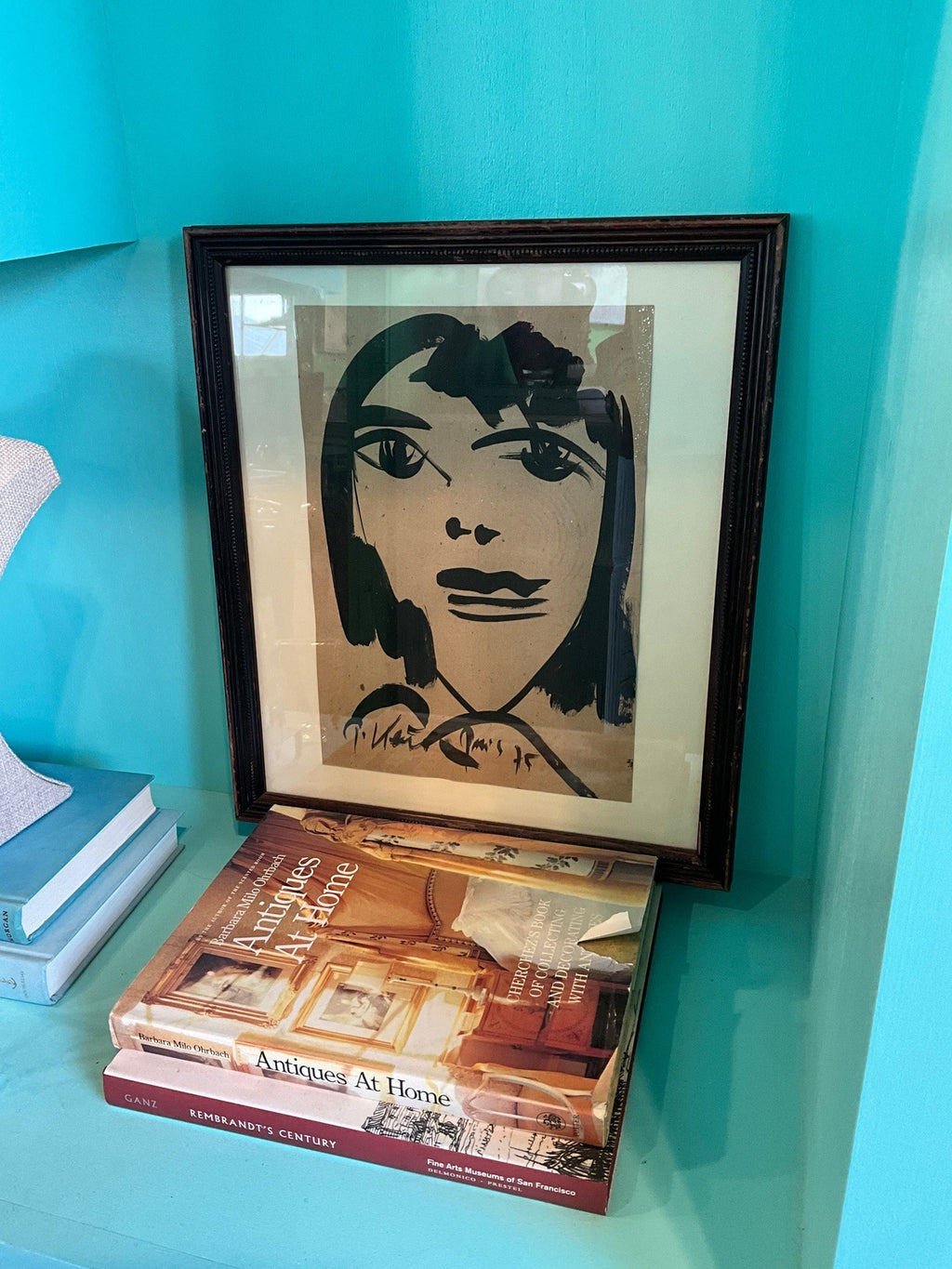 Original B&W Face painting ‘72 by Peter Keil – Brooke Drake Design