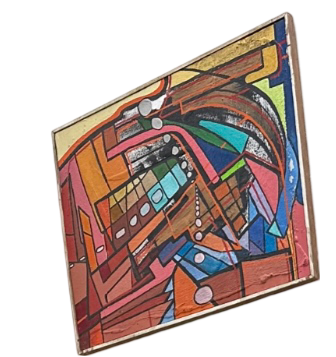 Abstract oil painting – Brooke Drake Design