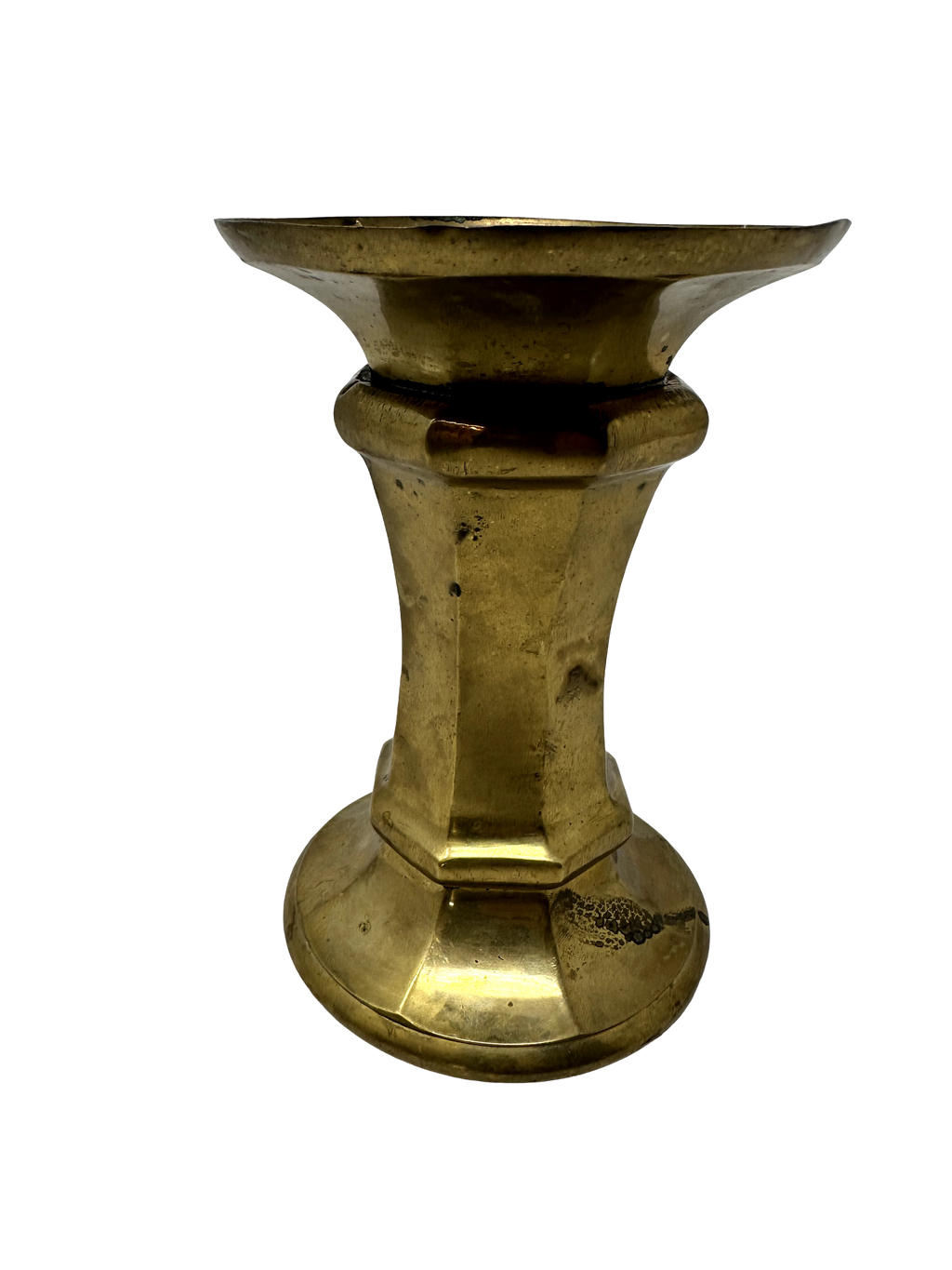Brass 6" Candlestick w/ 4" base – Brooke Drake Design