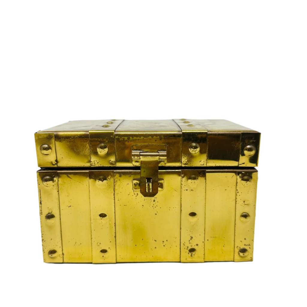 Brass Trunk Hinged Box – Brooke Drake Design