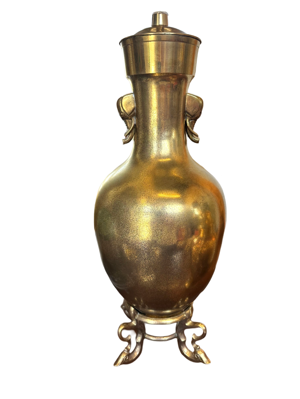 Brass Marbro Lamp w/ Elephant head handles – Brooke Drake Design