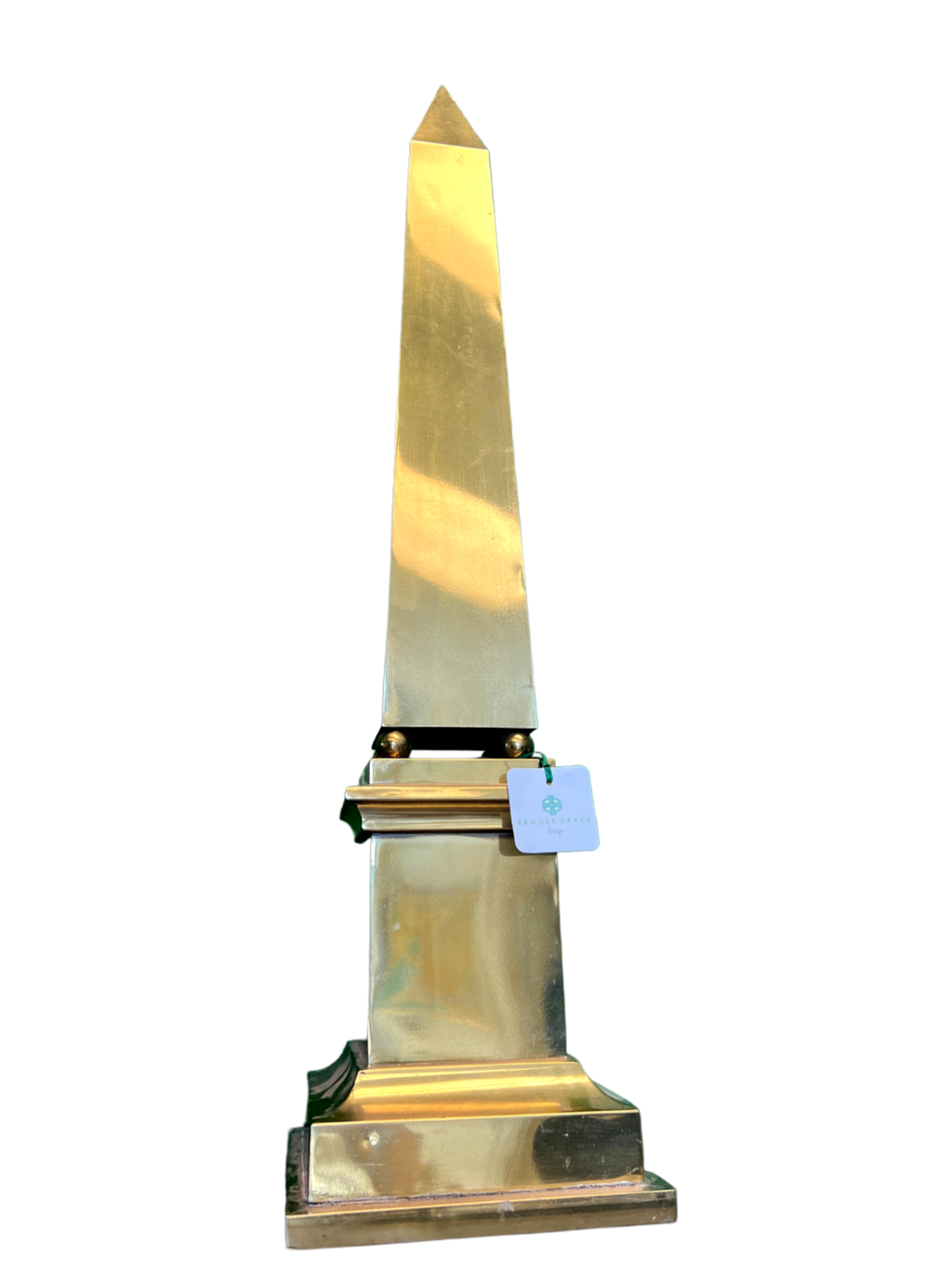 Brass Obelisk – Brooke Drake Design
